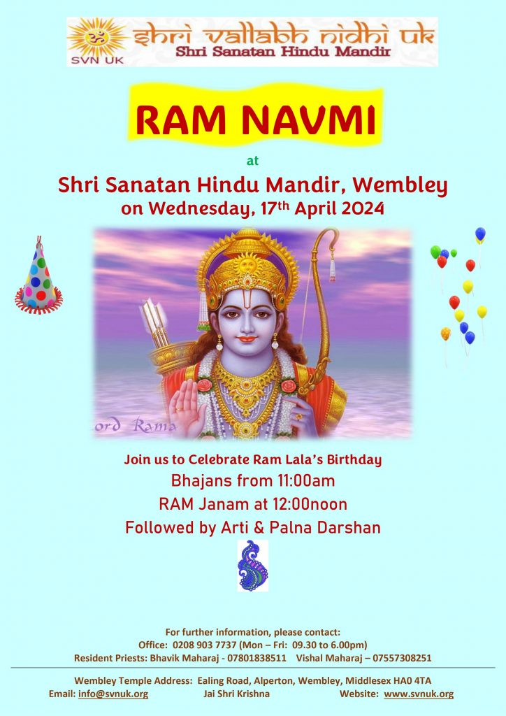 Ram Navmi at Wembley Temple